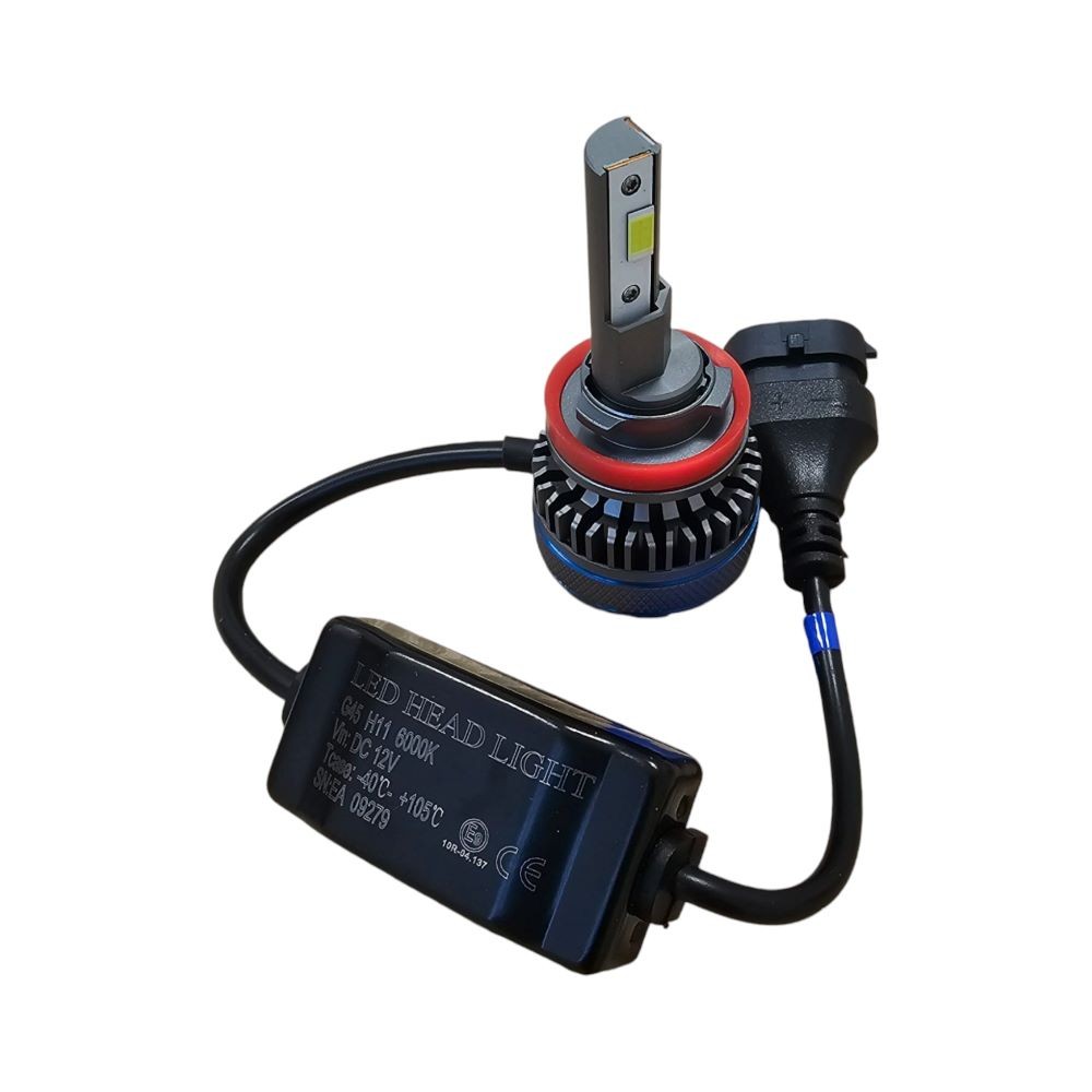 KIT FULL LED H11 13600 Lumen A6 LAMPO Lens