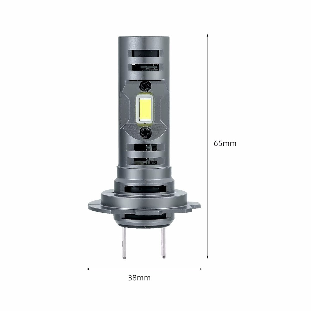 Lampade Led H7 35W DOPPIA VENTOLA 6000K Canbus Stessa Misura Originale